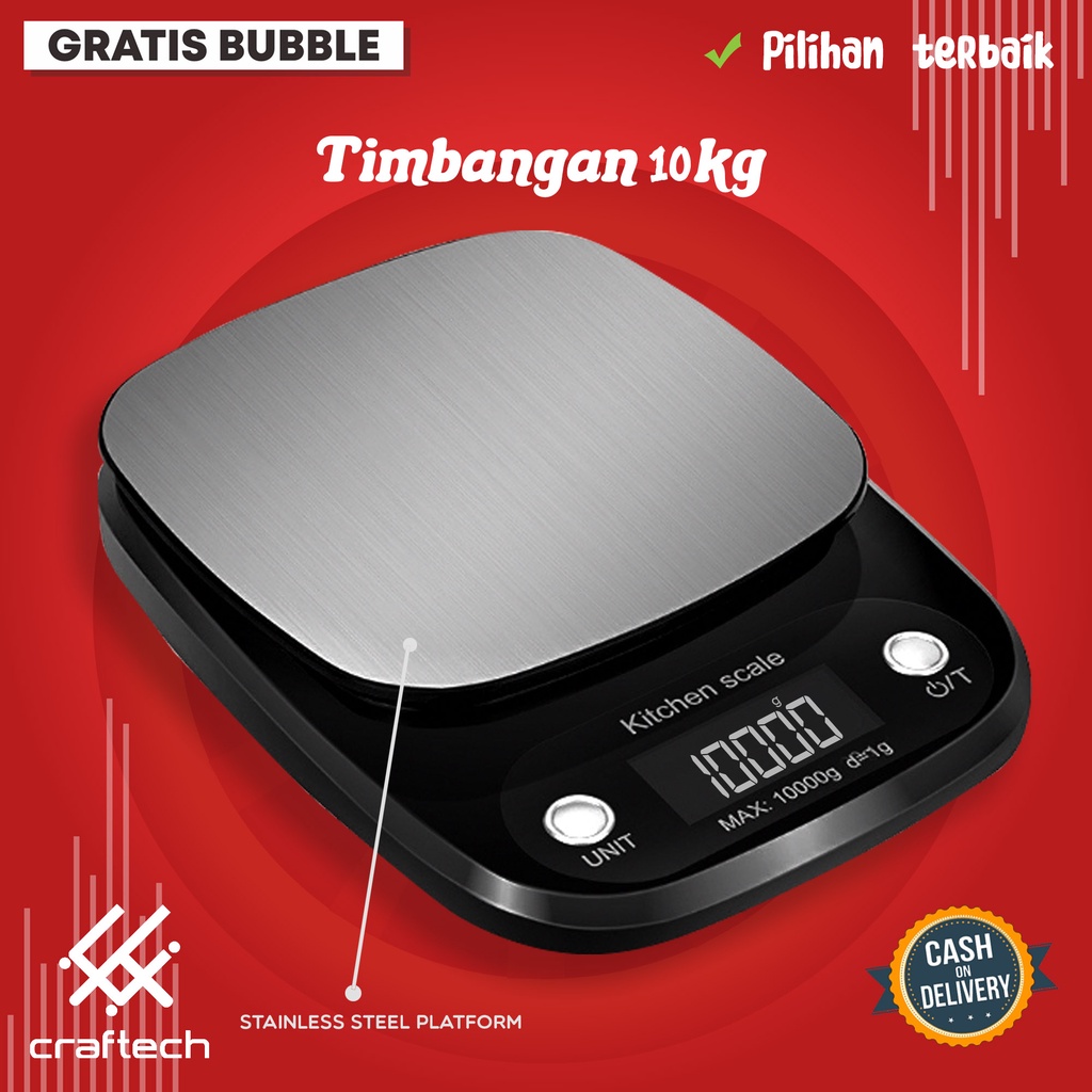 Jual PREMIUM Timbangan Digital 10kg Premium Kitchen Scale High Quality ...