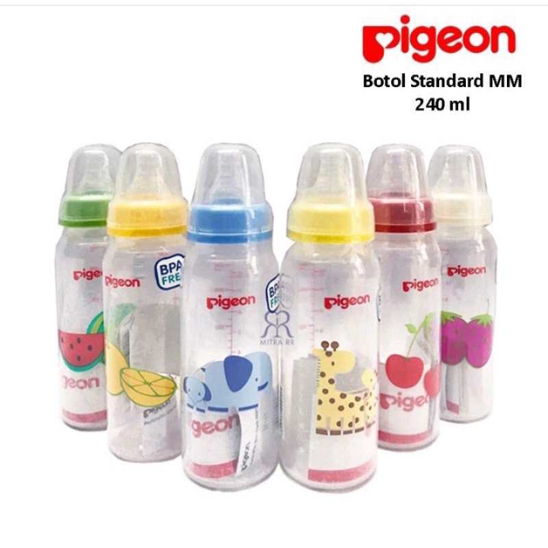Jual Pigeon Botol Susu PP RP Standar MM Plus Nipple ( 50ml / 120ml / 240ml) | Shopee Indonesia