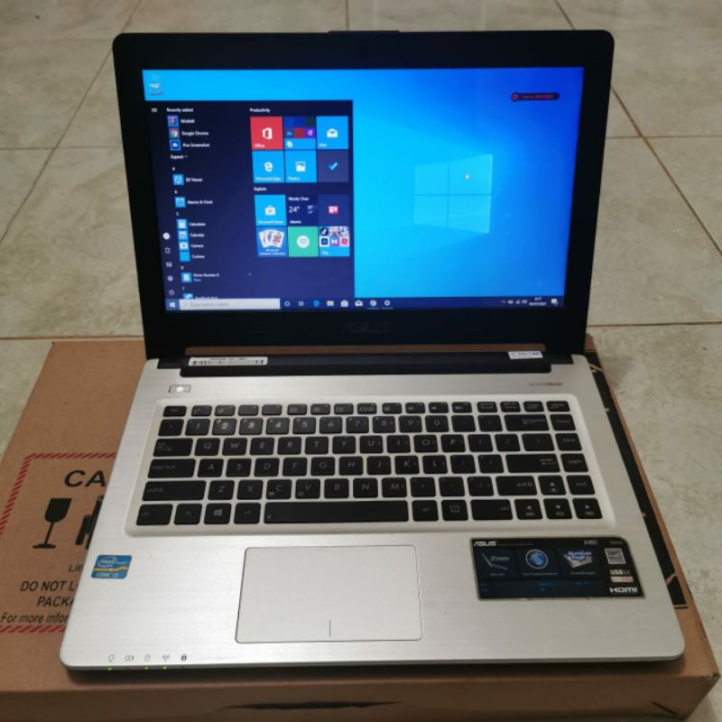 Jual Laptop Asus K46CA Cor i3-3217U Ram 4GB HDD 500GB intel HD Graphic ...