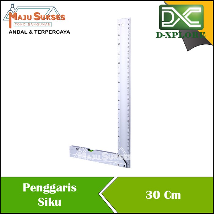 Jual SIKU PENGGARIS TUKANG BANGUNAN 30 CM D-XPLORE ALUMINIUM PRESISI ...