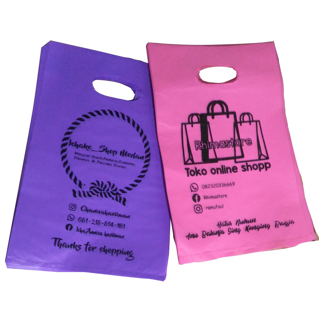 Jual plastik packing HD/plastik olshop/sablon/sablon plastik/olshop ...
