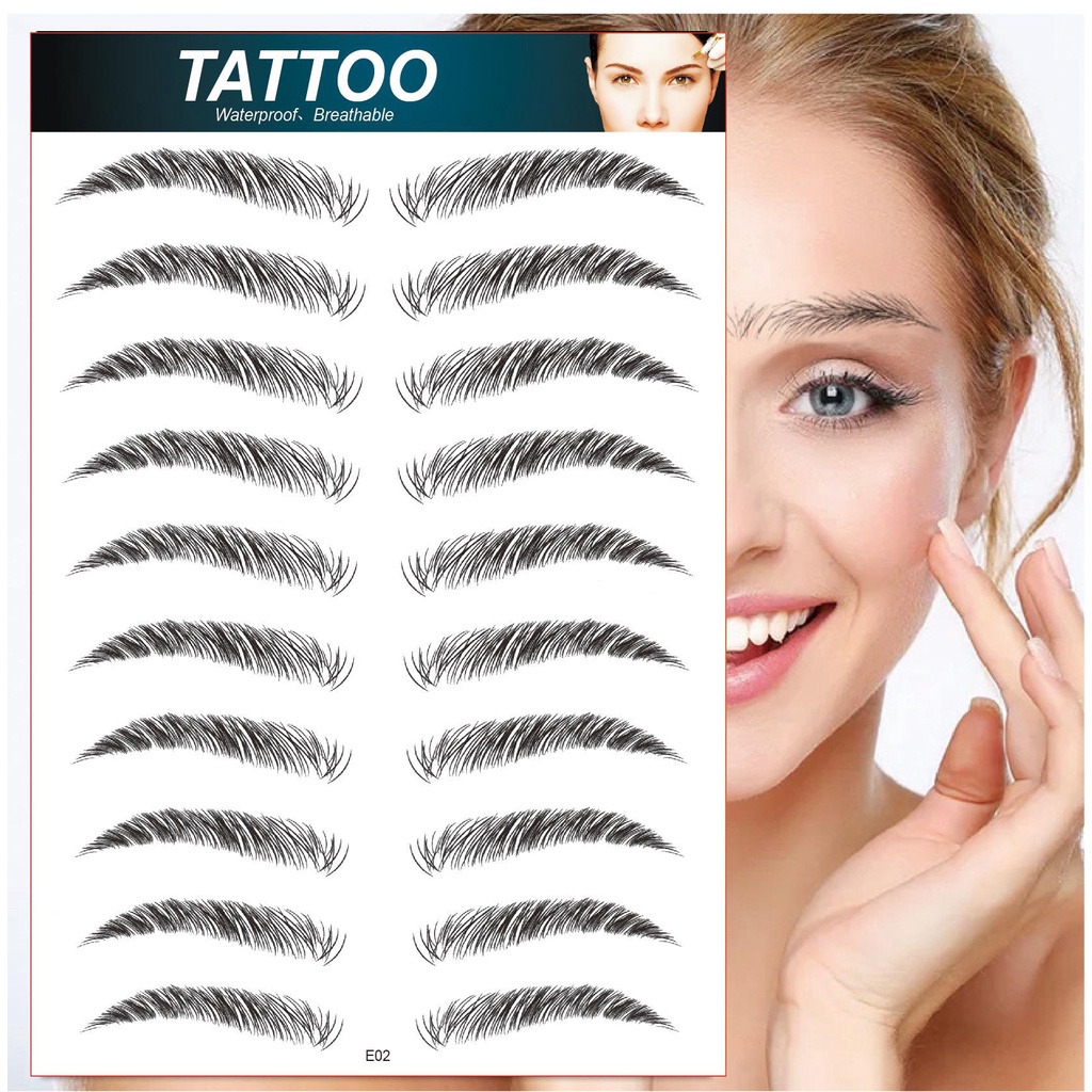 Jual Sticker Tato alis temporer - tato sulam alis sticker stiker 4D ...