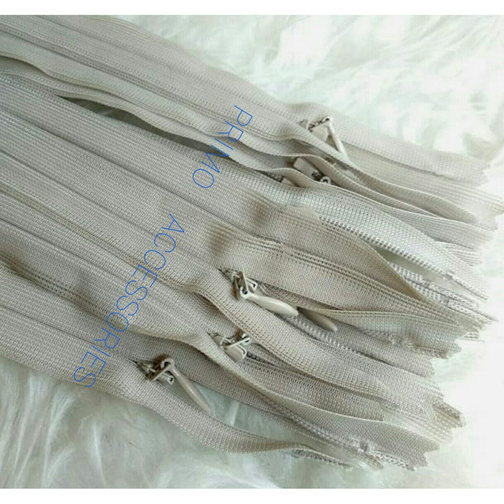 Jual Invisible Zipper "YKK" 50 cm - 20 Inch Coklat Susu Muda / Resleting Jepang "YKK" Original ...