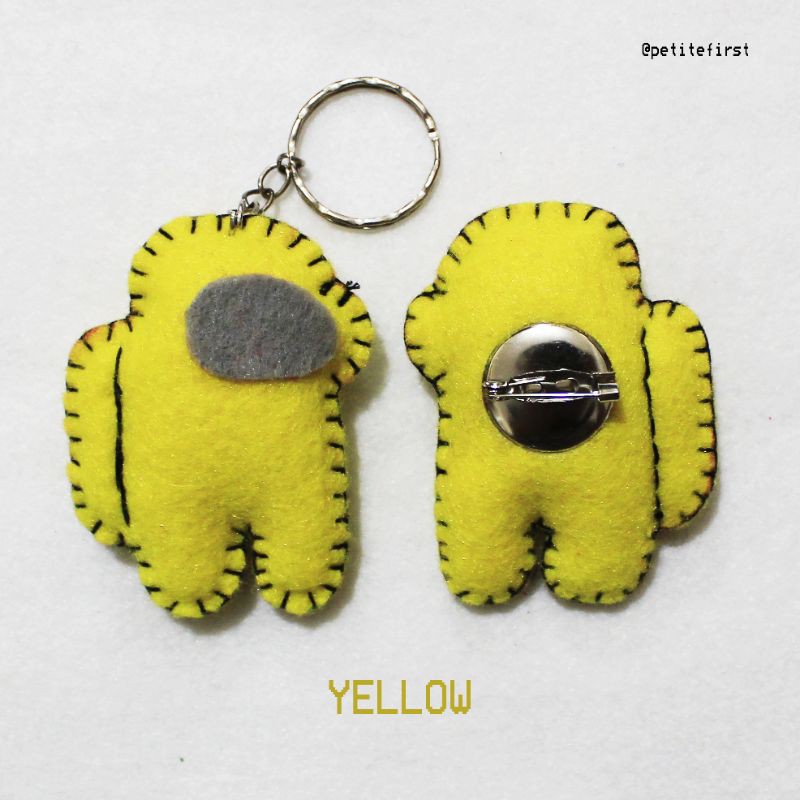 Jual Among Us Yellow - Keychain/Gantungan Kunci & Bros | Shopee Indonesia