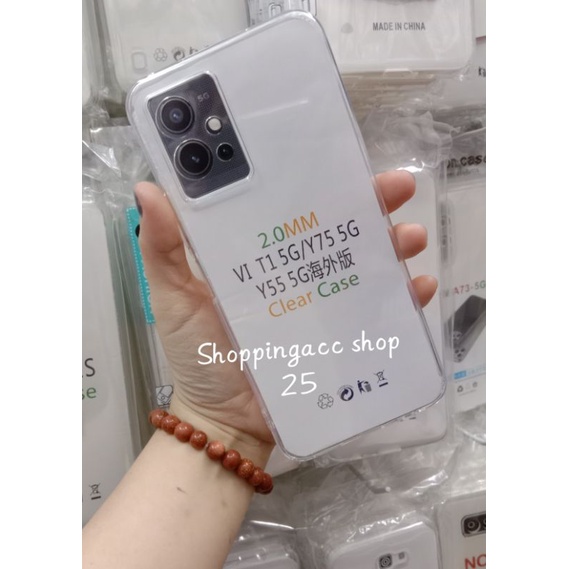 Jual CLEAR CASE VIVO Y75 5G SILICONE CASE BENING TEBAL 2.0MM | Shopee Indonesia