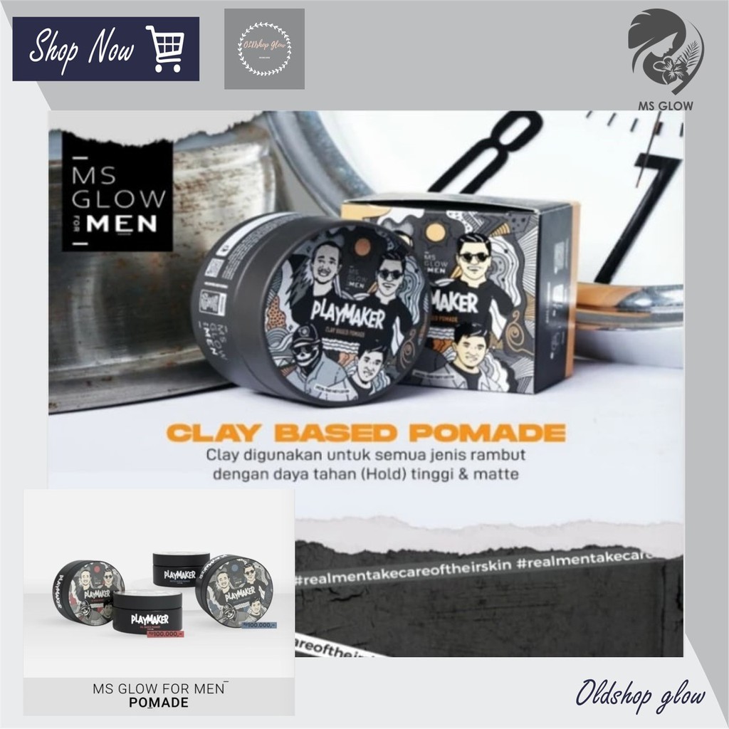 Jual Pomade Ms Glow For Men Minyak Rambut Pria | Shopee Indonesia