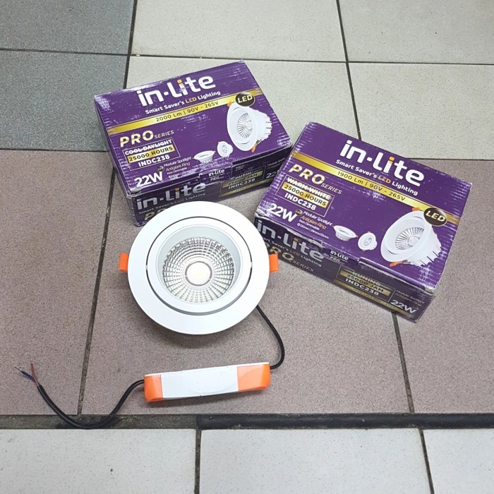Jual INLITE Lampu LED Downlight Spotlight INDC 238 22W Pro Series ...