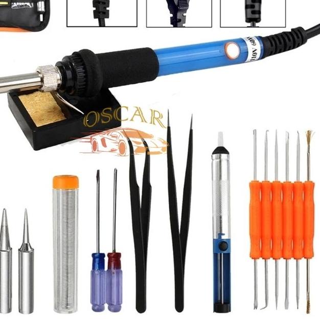 Jual Solder Listrik 60 Watt Murah Paket Penyedot Penghisap Timah Set Kit Lengkap Komplit Station ...