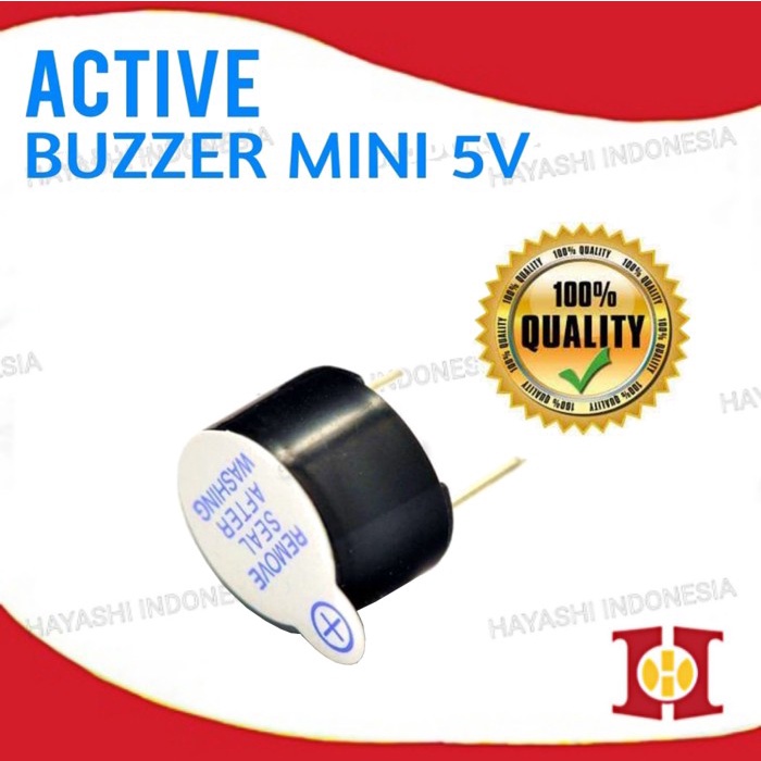 Jual Buzzer Speaker Alarm Active 5V Arduino Uno Mega Mini Nano Aktif ...