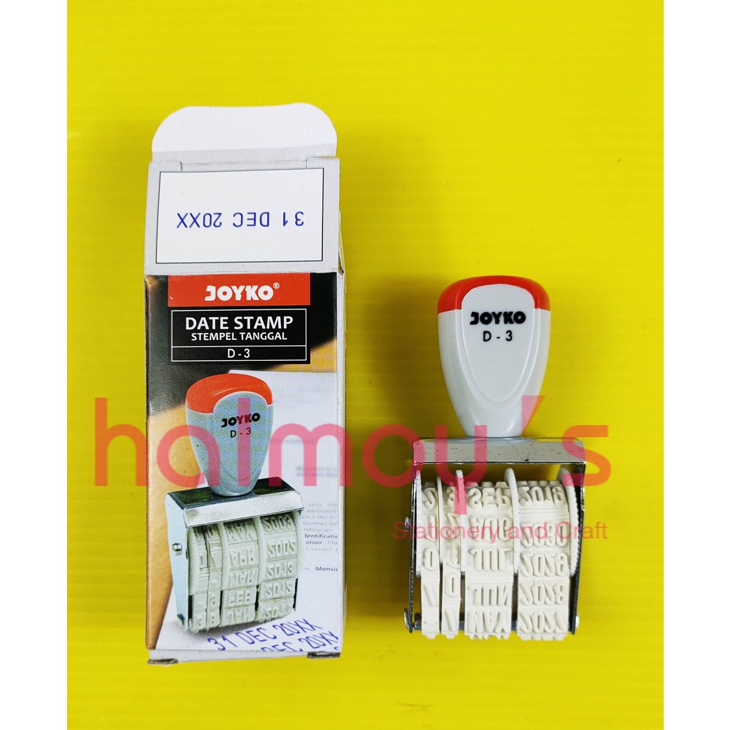 Jual STEMPEL / STAMP TANGGAL / DATE JOYKO D - 3 | Shopee Indonesia
