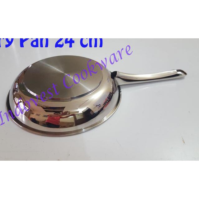 Jual Hot Promo...>636YR FRY PAN PENGGORENGAN 24CM STAINLESS STEEL / WAJAN FRYING PAN | Shopee ...