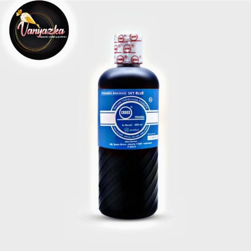 Jual Pewarna Cross/Food Coloring/Pewarna Makanan Cair Halal Cross 450ml ...