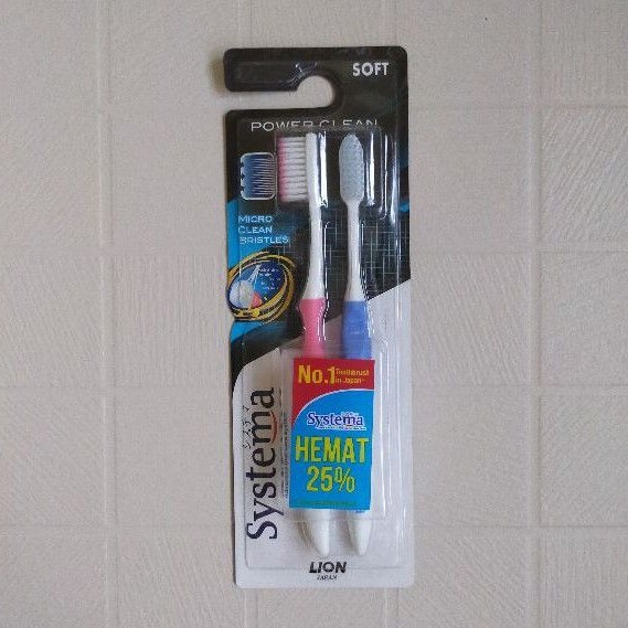 Jual Sikat Gigi Systema Power Clean Regular Soft Isi 2 | Shopee Indonesia