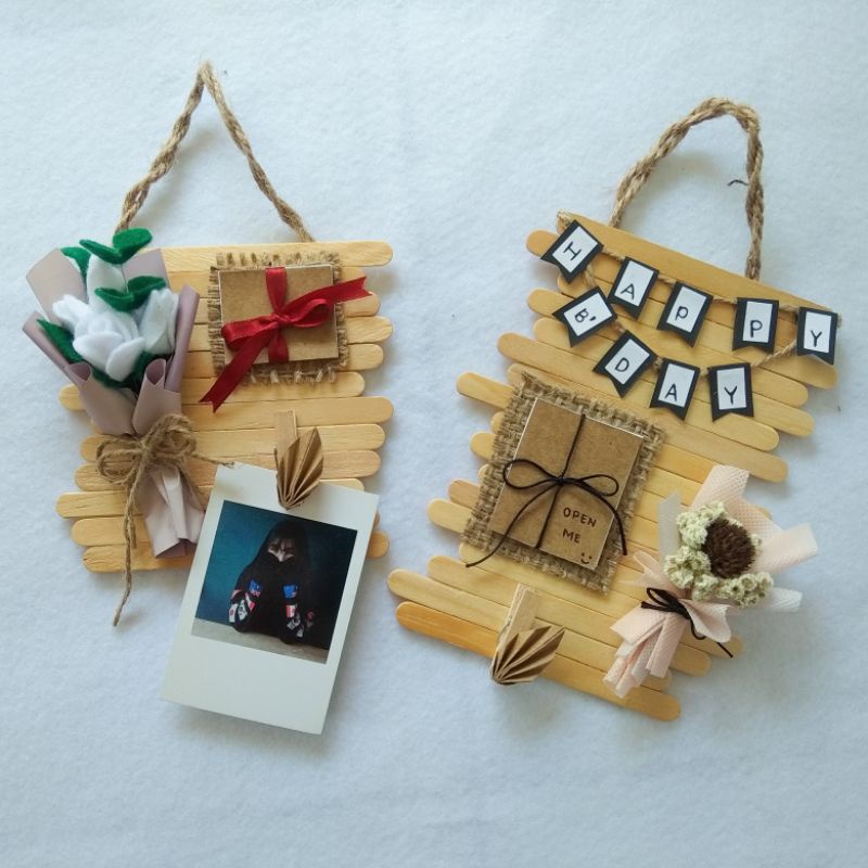 Jual Bingkai Rustic Pajangan Dinding Unik Kado Wisuda/ Kado Ulang Tahun ...