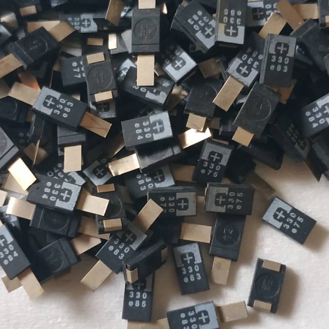 Jual Kapasitor tantalum 330uf 330 uf 2.5 volt original nec tokin | Shopee Indonesia