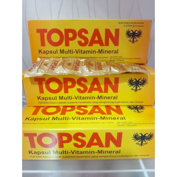 Jual TOPSAN Sumplemen kesehatan Kapsul Multivitamin - mineral | Shopee ...