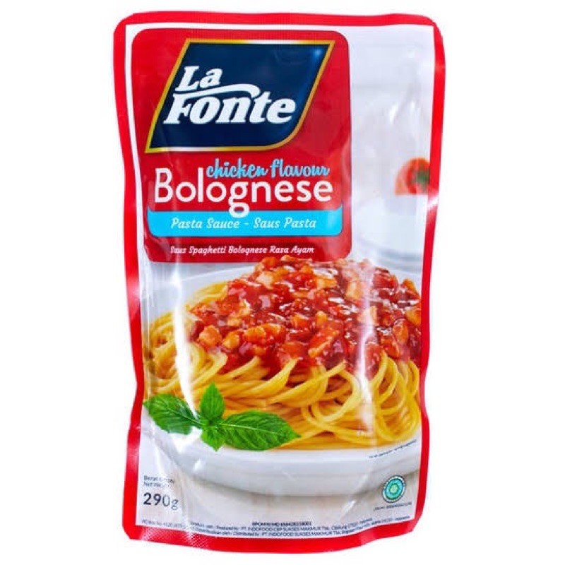 Jual La Fonte Saus Spaghetti Bolognese Rasa Ayam 290 gr | Shopee Indonesia