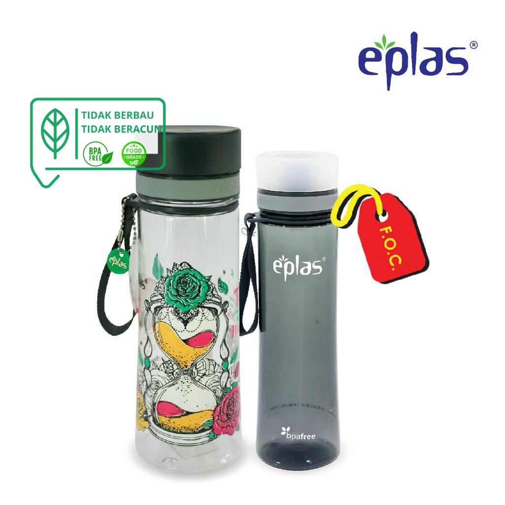 Jual EPLAS Offer Pack 2 In 1 Water Bottle Set, 800+600ML, Drinking ...