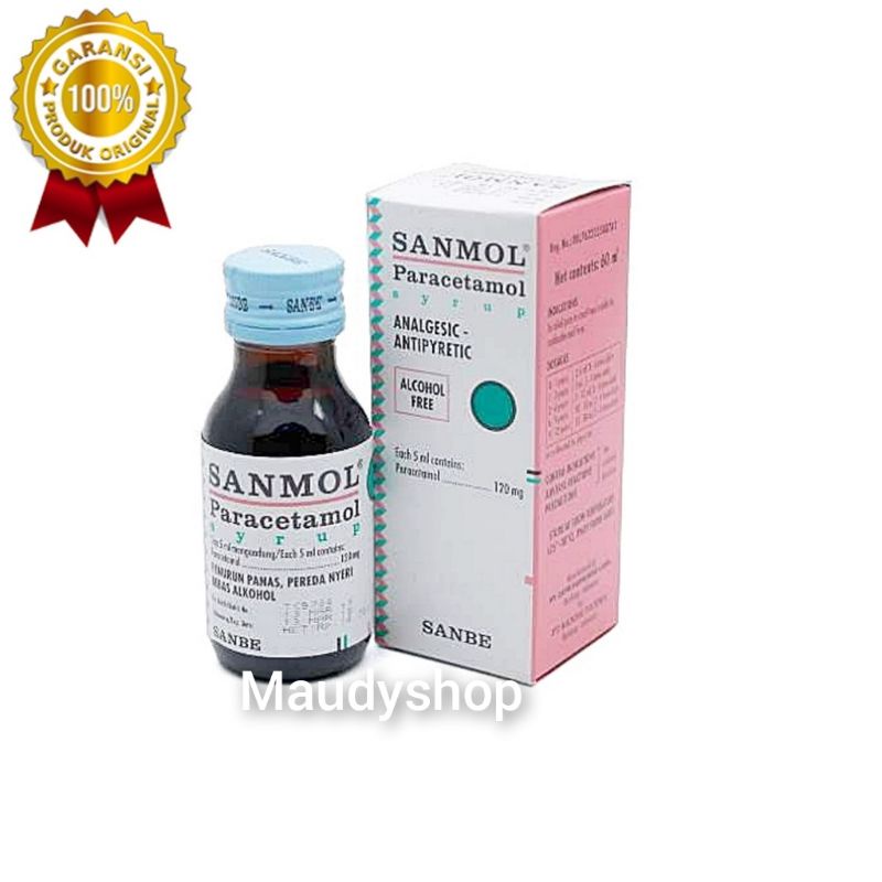Jual Sanmol Syrup 60ml | Obat demam | Pereda nyeri pada anak | Paracetamol | Shopee Indonesia