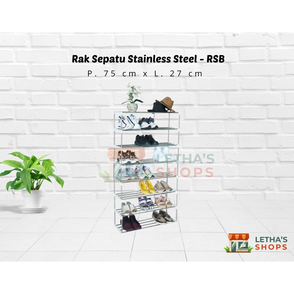 Jual RSB RAK SEPATU / RAK SANDAL BERBAHAN STAINLESS STEEL (75 CM ...