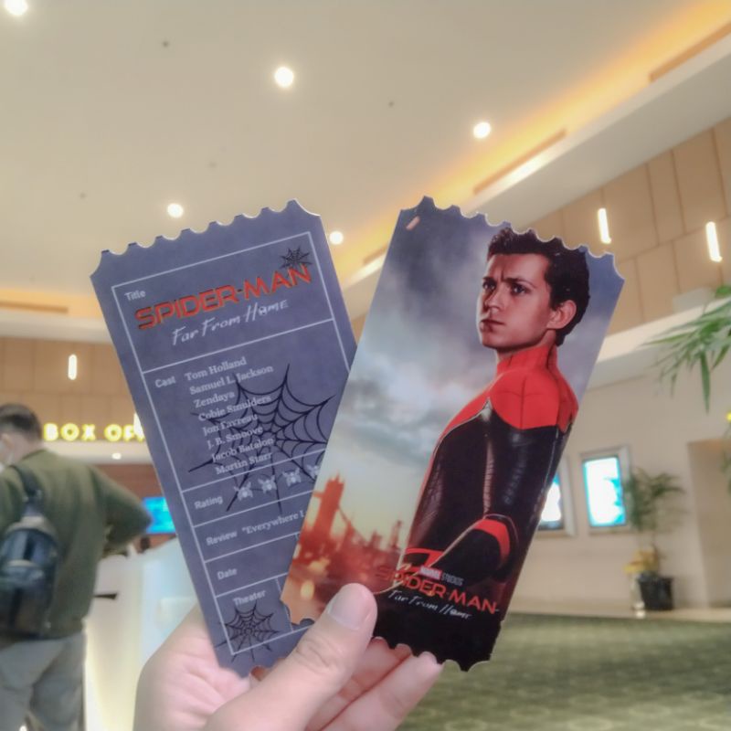 Jual Collectible Ticket Spider-Man Far From Home - Grey Ver. fanmade ...