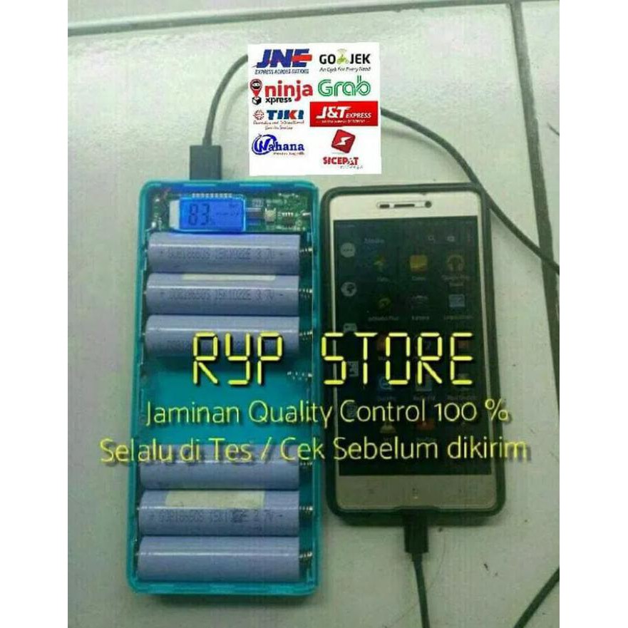 Jual DIY POWERBANK LCD CASING MODUL ENCLOSURE CASE POWER BANK 18650 ...