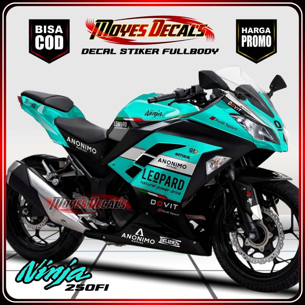 Jual Decal Stiker Ninja 250 Fi Fullbody Stiker Kawasaki Ninja 250 Fi ...