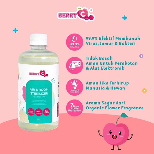 Jual BerryC Berry C Air & Room Sterilizer Liquid Fogging 500ml | Shopee ...