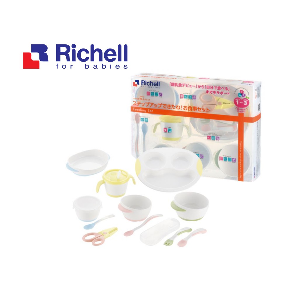 Jual Richell 99201 TLI Feeding Set | Shopee Indonesia