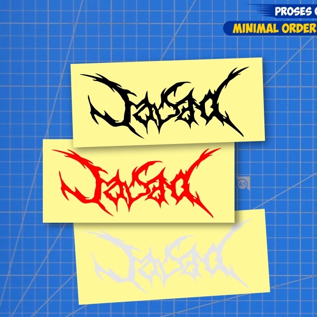 Jual Stiker JASAD Band metal, Cutting Sticker JASAD | Shopee Indonesia