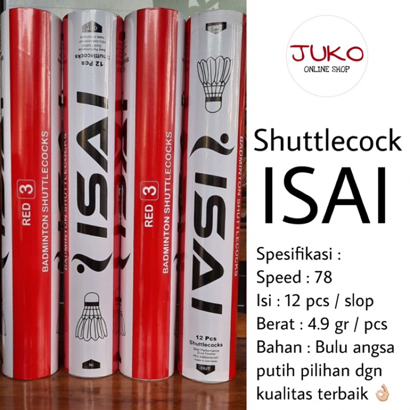 Jual Shuttlecock ISAI Merah | Shopee Indonesia