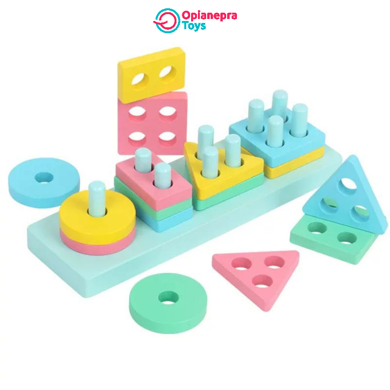 Jual Mainan Edukatif Tosca Rectangle Basic Shape Mengenal Bentuk ...