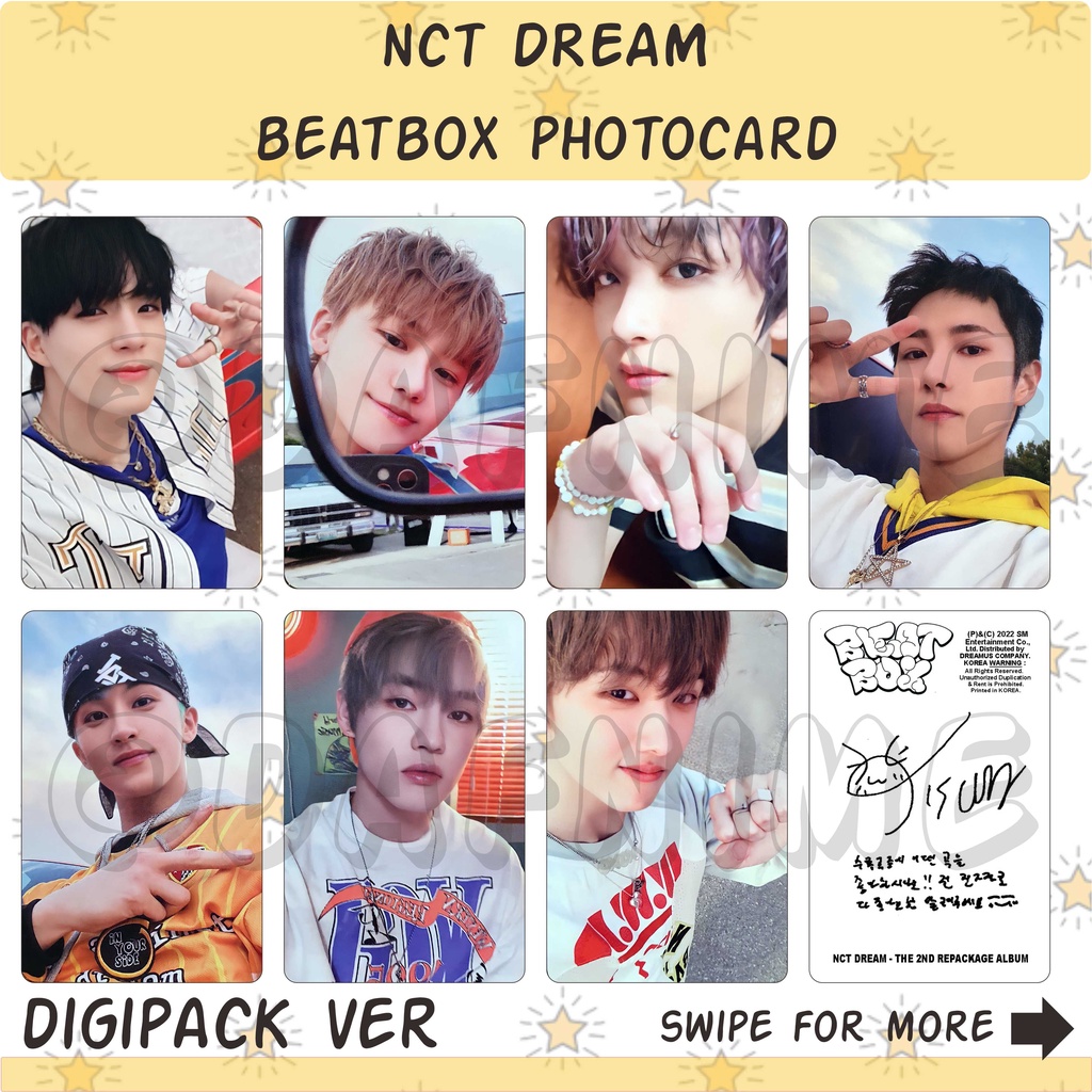 Jual NCT DREAM BEAT BOX UNOFFICIAL PHOTOCARD ALL VERSION // YOUNG STAR ...