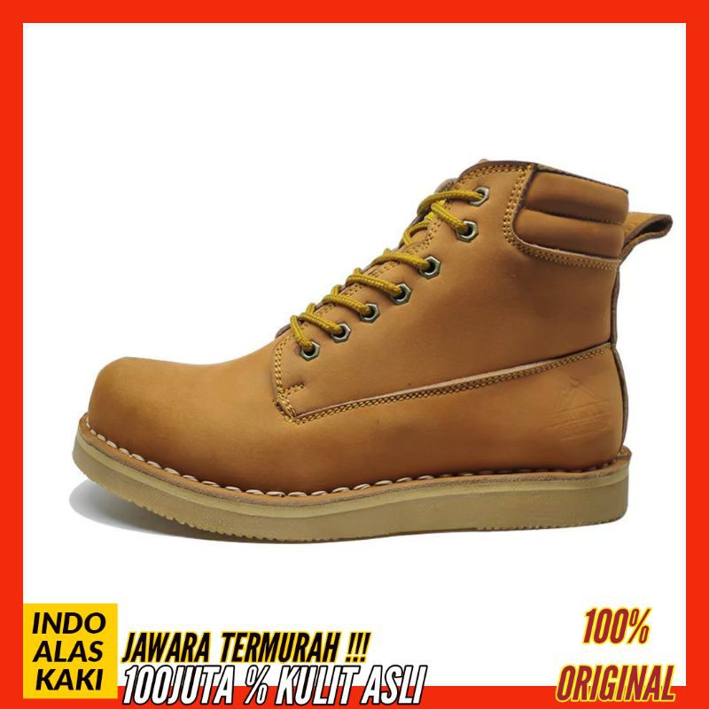 Jual BIGBULL BURGUNDY | Sepatu Boots Pria Sepatu Proyek Boot Safety ...