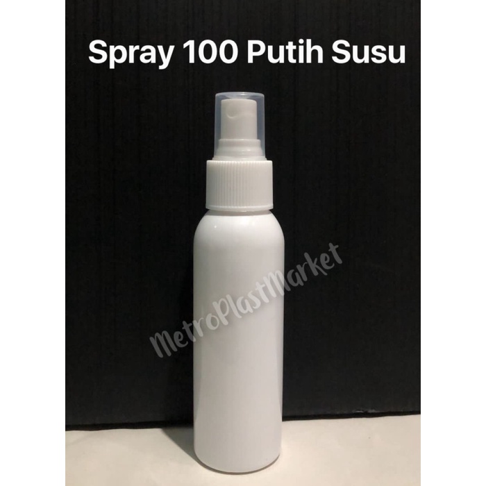 Jual botol spray 100 ml 100ml putih susu PET | Shopee Indonesia