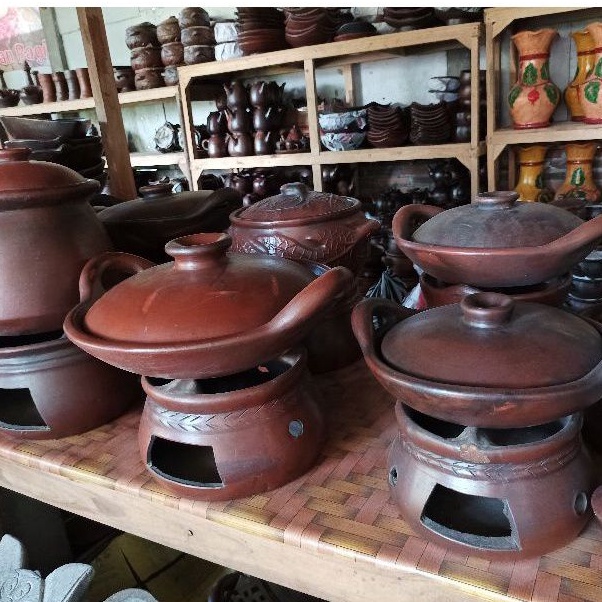 Jual Anglo dan wajan gerabah D30cm / anglo wajan tanah liat / wajan ...