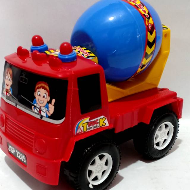 Jual Mainan anak mobil molen Konstruksi Proyek - mobil truk mixer truk ...