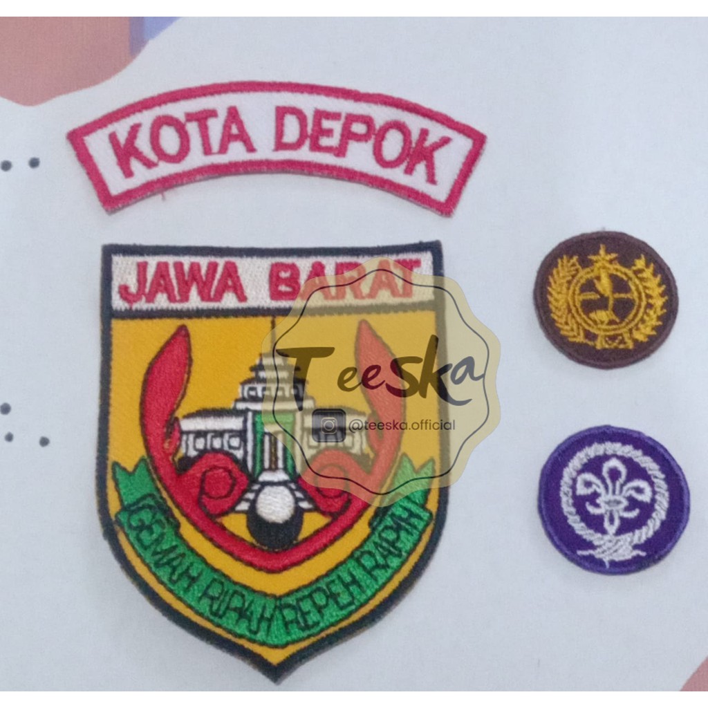 Jual Set Atribut Seragam Pramuka Logo Tunas Kelapa dan Wosm, Logo ...