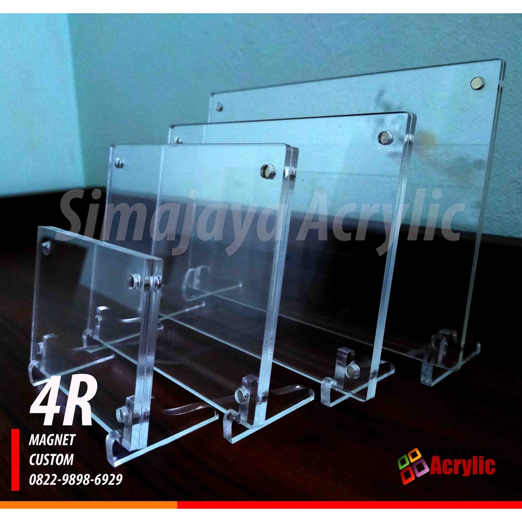 Jual frame akrilik magnet/ frame bingkai akrilik Variasi Ukuran ...