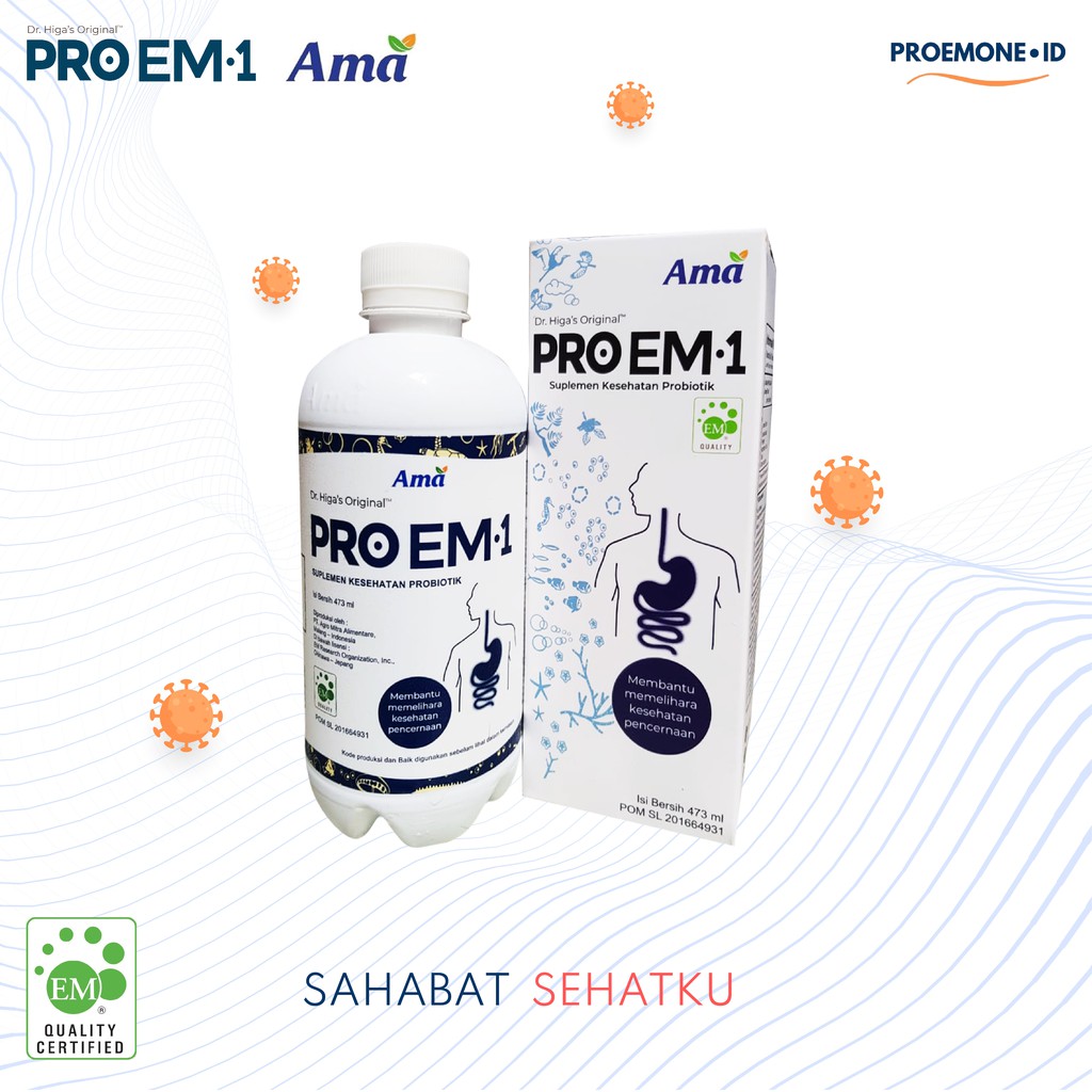Jual PRO EM•1 (473 ml) Minuman Konsentrat Probiotik Kaya Protein ...