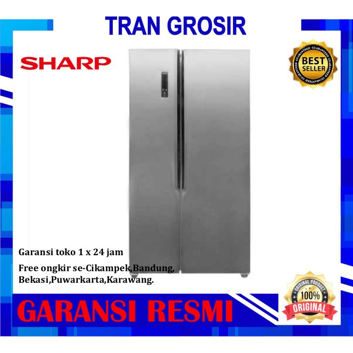 Jual KULKAS SHARP SJ-IS 50M SL INVERTER SIDE BY SIDE 472 LITER | Shopee Indonesia