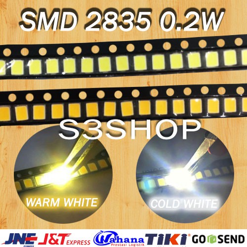 Jual LED 2835 Ultra Bright SMD 0.2W 21-25LM light emitting diode chip ...