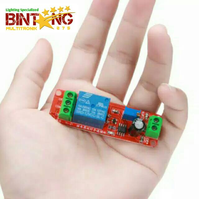 Jual Modul DC 12V Pull Delay Timer NE555 Switch Relay Adjustable Module ...