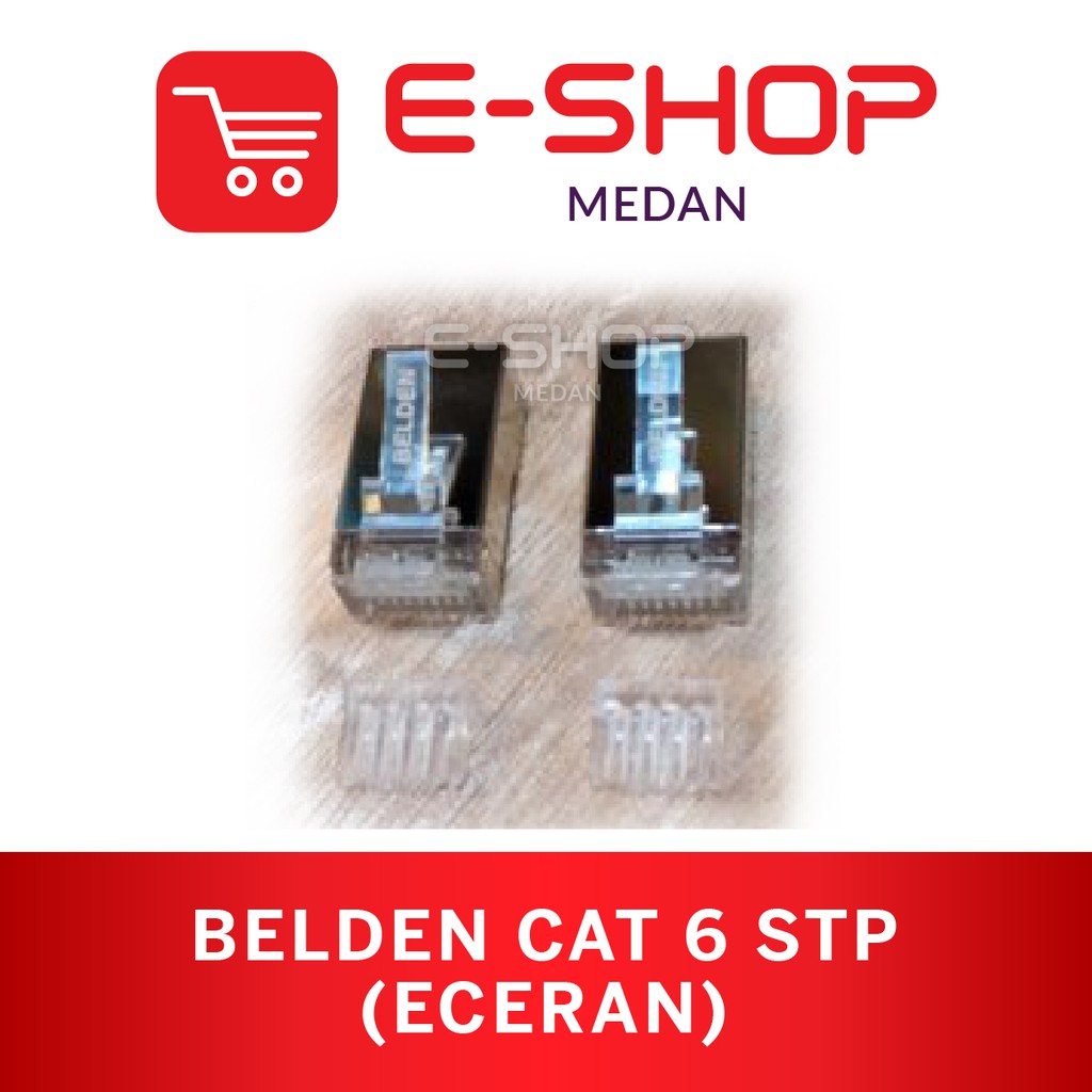 Jual BELDEN RJ45 Connector Cat6 / Cat.6 STP Metal ( AP700004 ) ORI ...