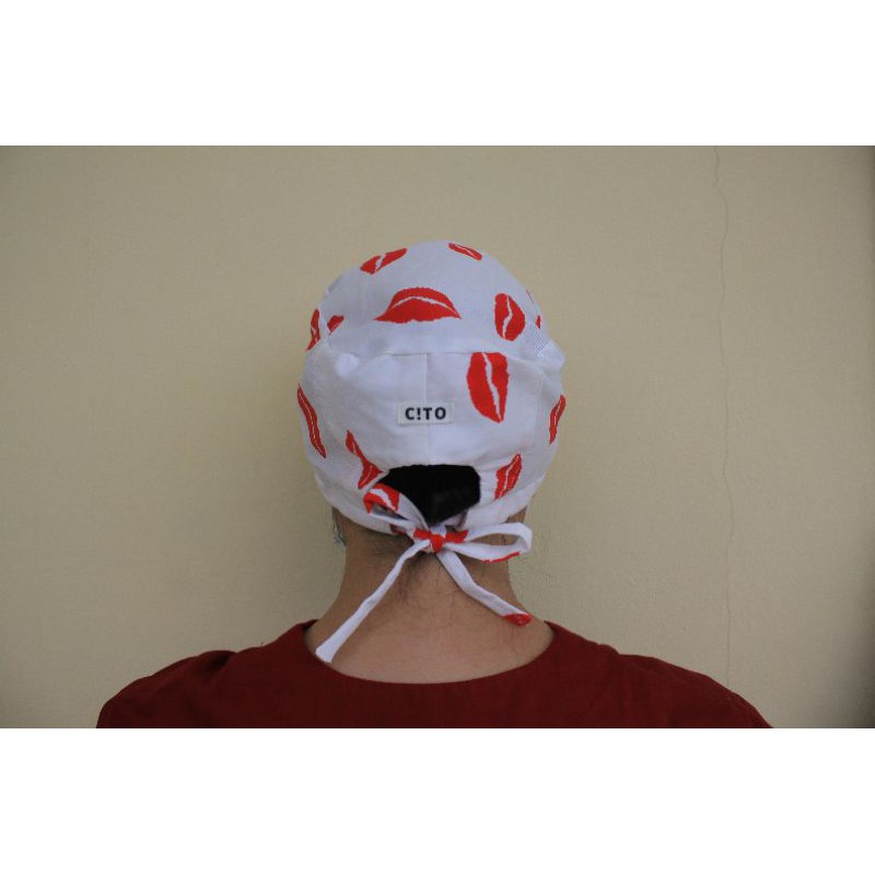 Jual Head cap / head cap medis motif / surgical cap / topi dokter ...