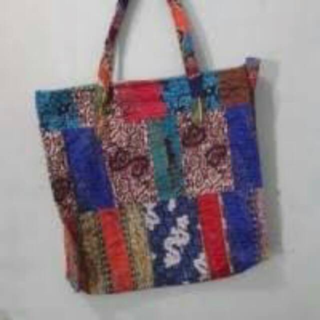 Jual Tas belanja batik perca | Shopee Indonesia