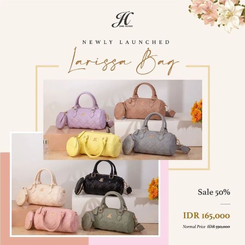 Jual LARISSA BAG JIMSHONEY (FREE DOMPET) | Shopee Indonesia