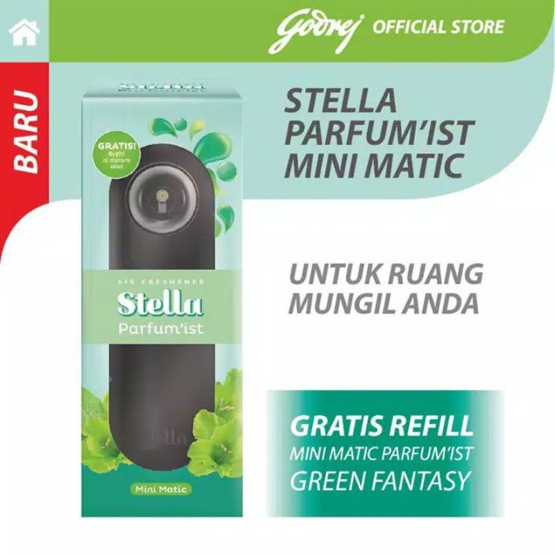 Jual Stella Mini Matic Set Green Fantasy (Free reffil dan batre ...