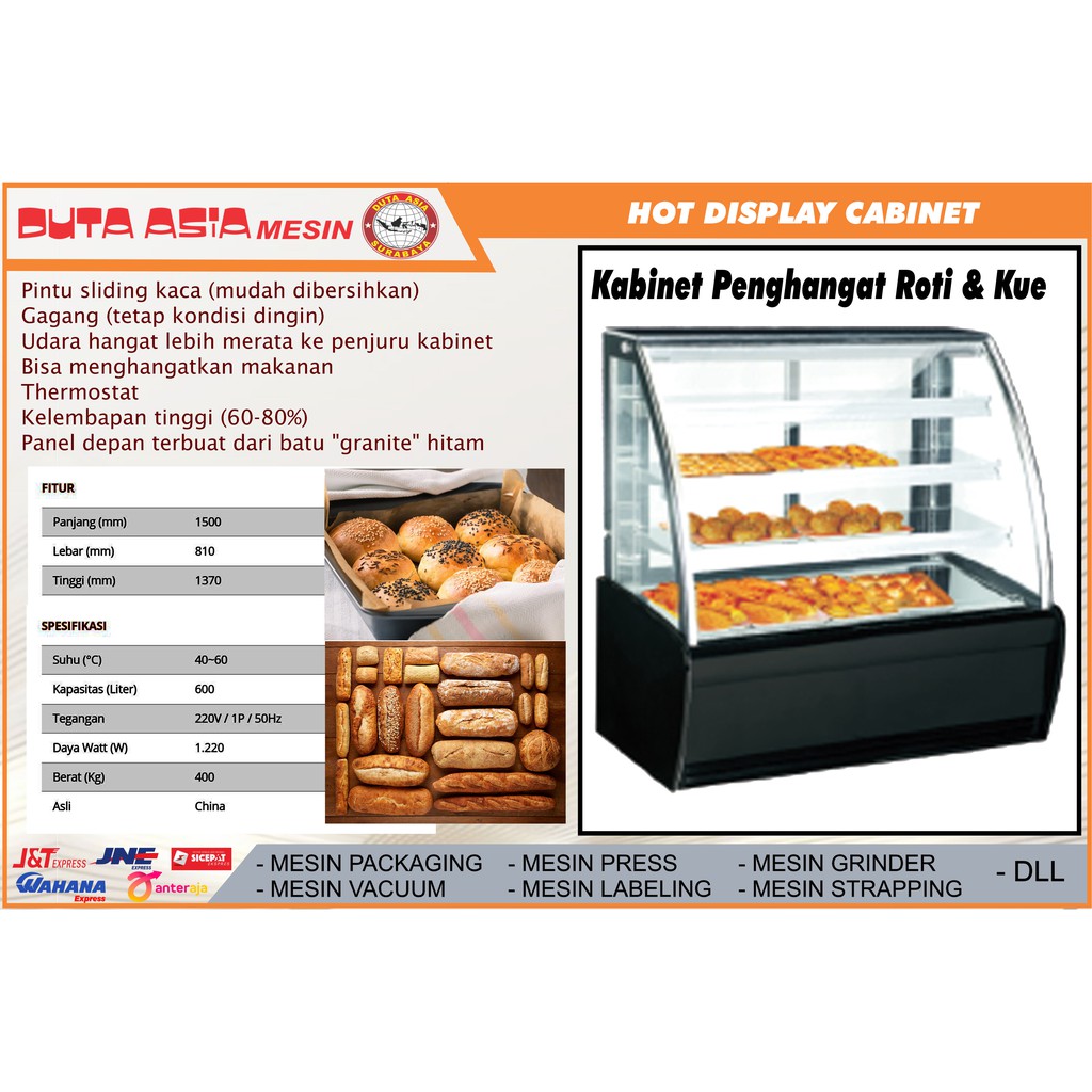 Jual PASTRY FOOD WARMER. MESIN ETALASE PENGHANGAT ROTI DAN KUE VOLUME ...