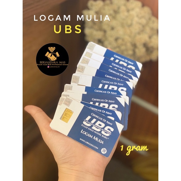 Jual LOGAM MULIA UBS 1 gram bersertifikat SNI disertakan surat ...